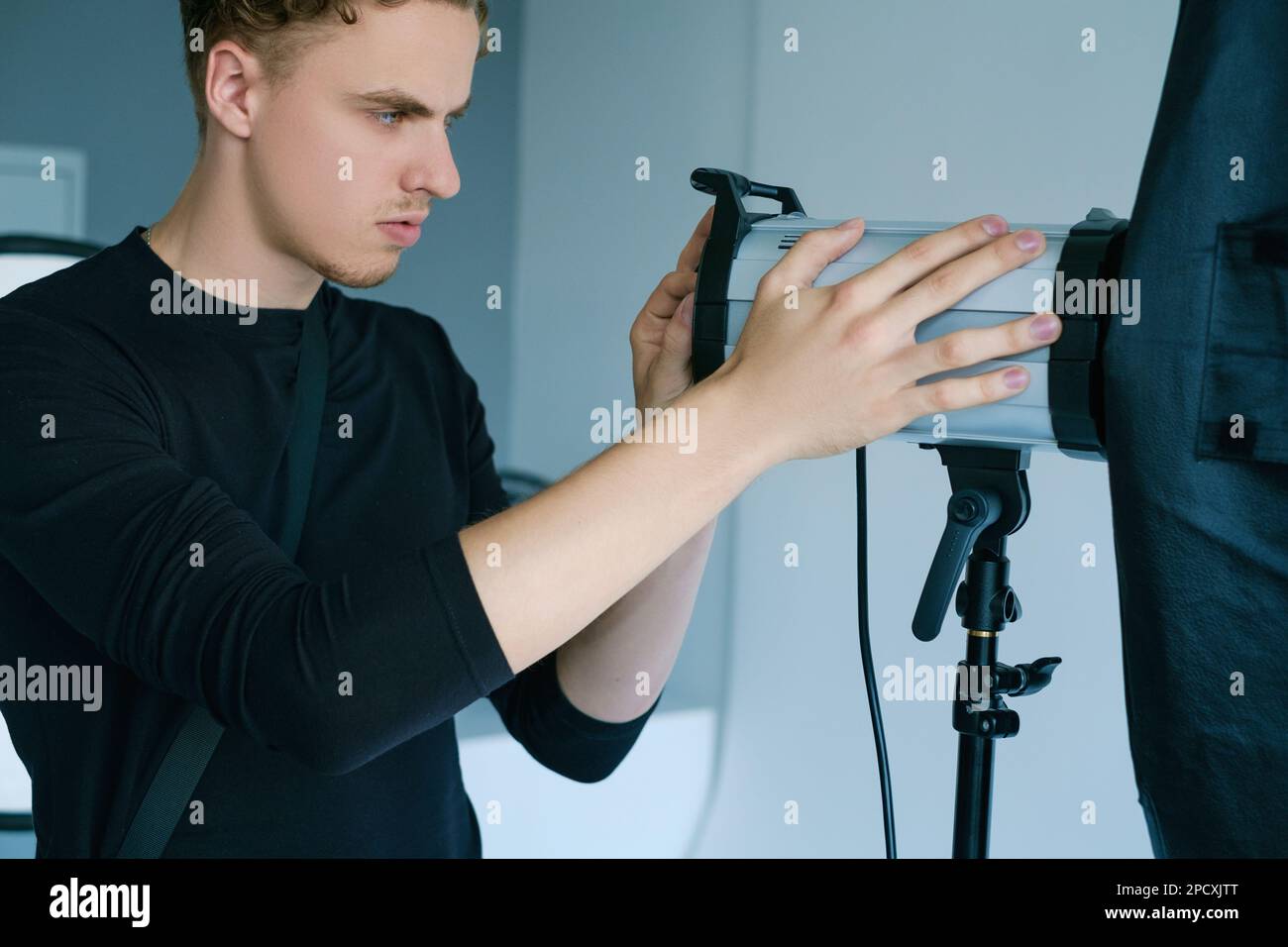 Backstage man workplace photo hi-res stock photography and images - Alamy