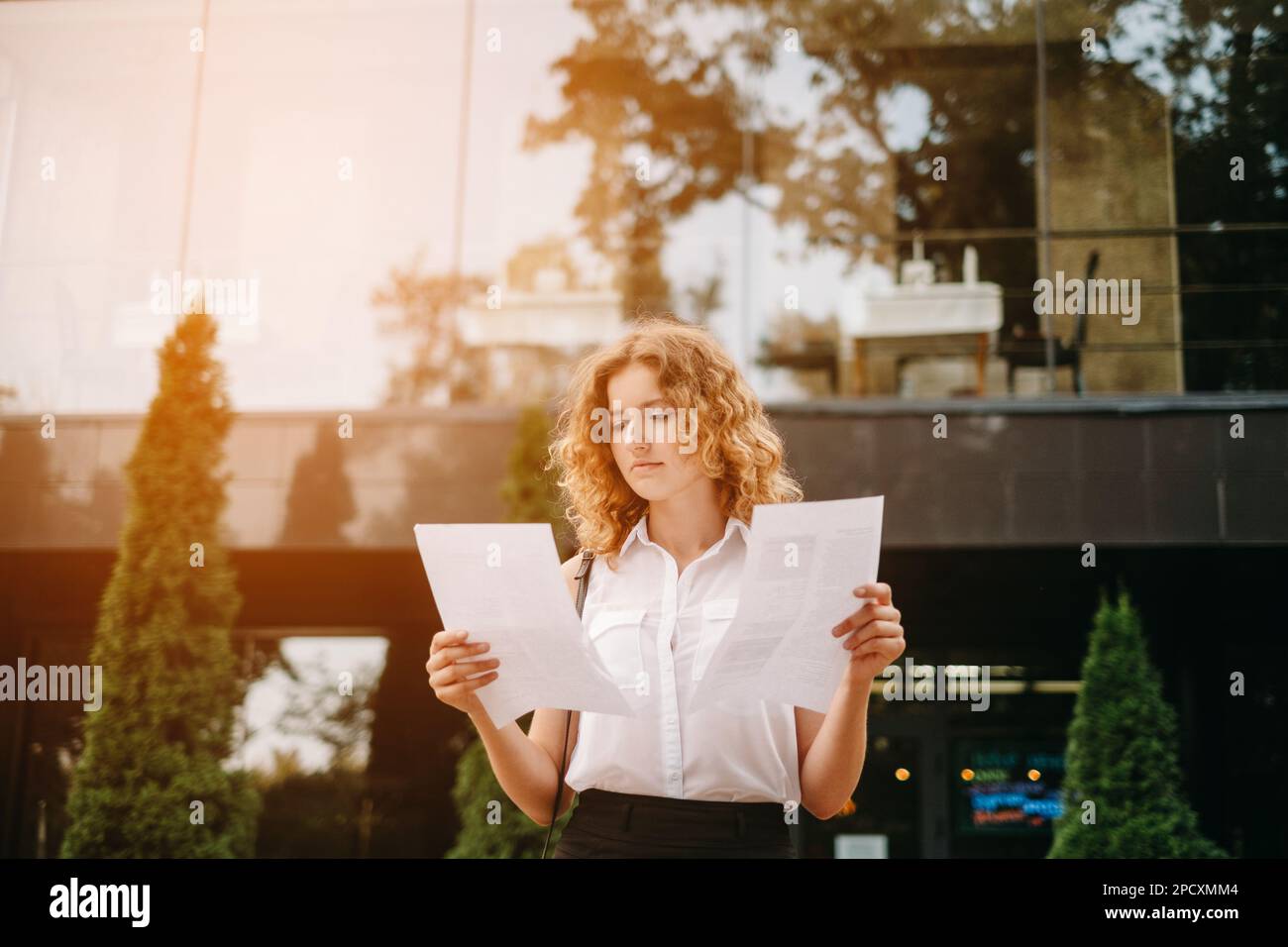 office worker break paperwork concentrated concept Stock Photo - Alamy