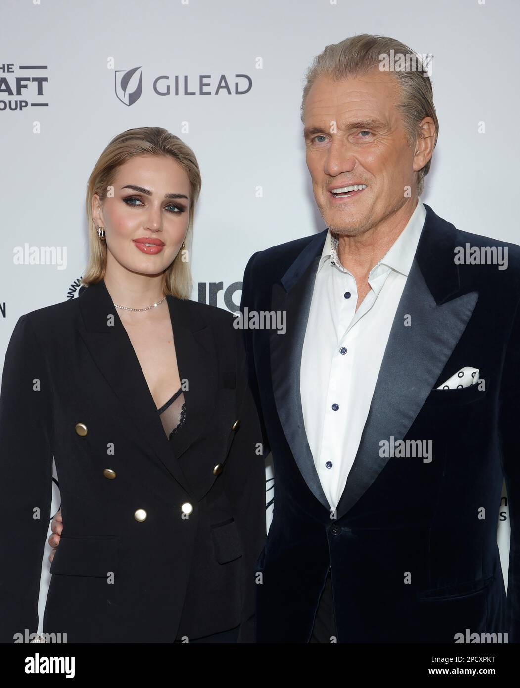 12 March 2023 - West Hollywood, California - Dolph Lundgren, Emma ...