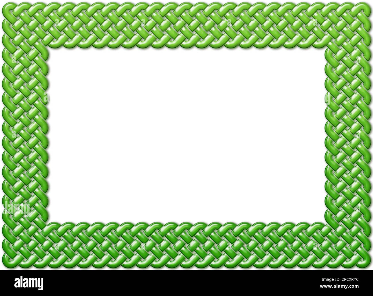 Linear border made with Celtic knots for use in designs for St. Patrick ...