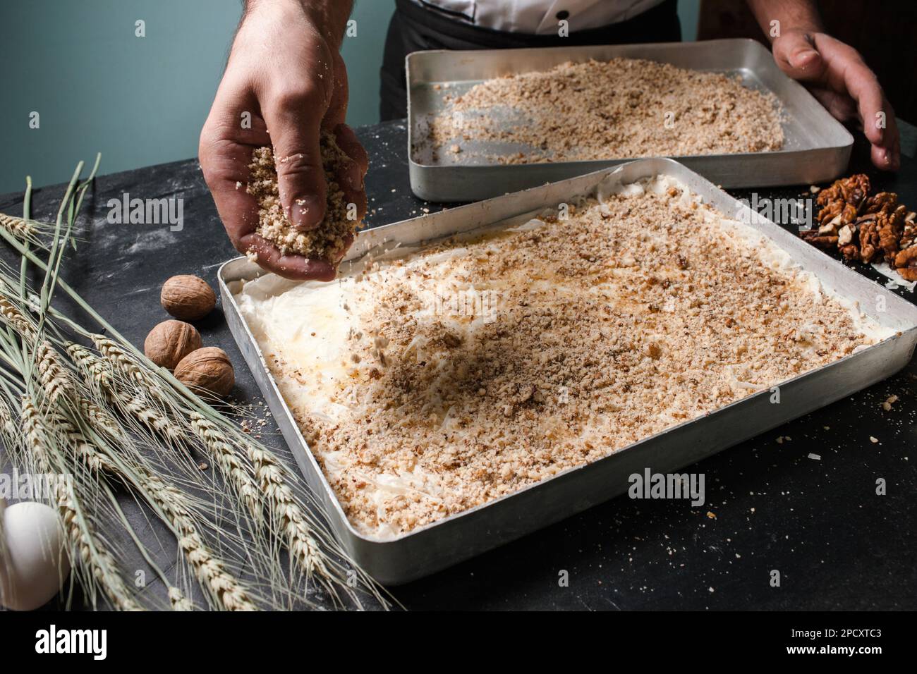 Baklava making hi-res stock photography and images - Alamy