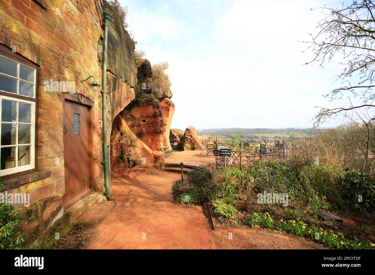 Kinver rock houses, Kinver, Staffordshire, England, UK Stock Photo - Alamy