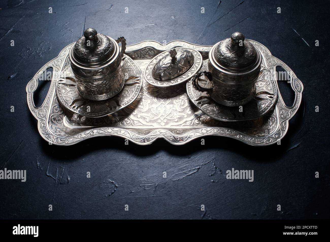 Asian style luxury tea set crockery Stock Photo - Alamy