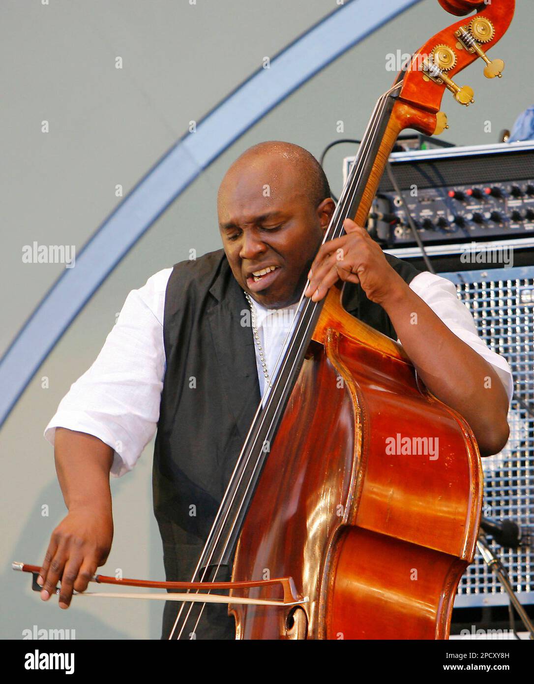 Bassist Charnett Moffett performs with the McCoy Tyner Trio during the ...