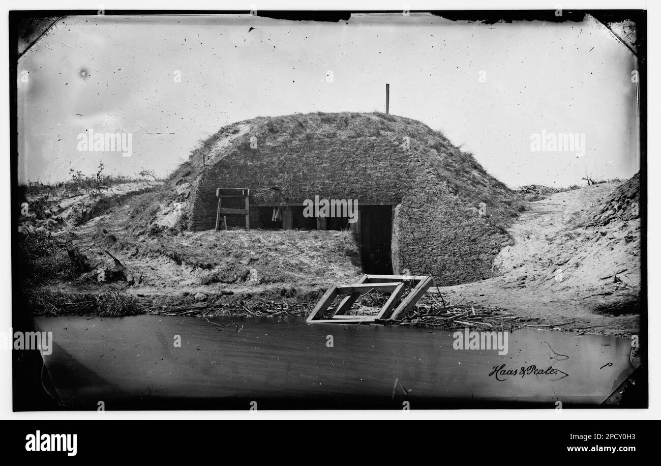 Morris Island, South Carolina. Bombproof for telegraph operator in ...