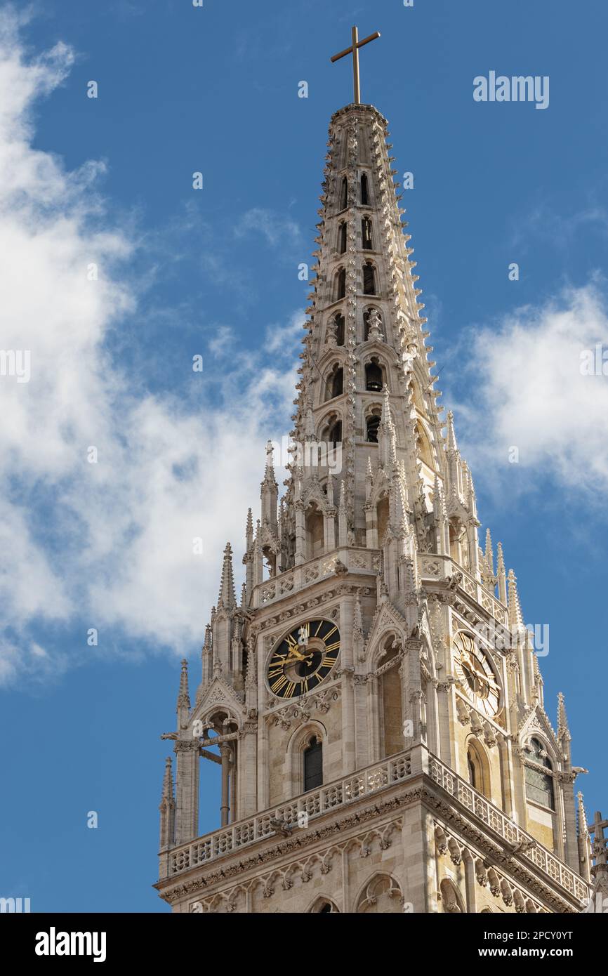 The right hand spire of the Zagreb Cathedral the second tallest ...