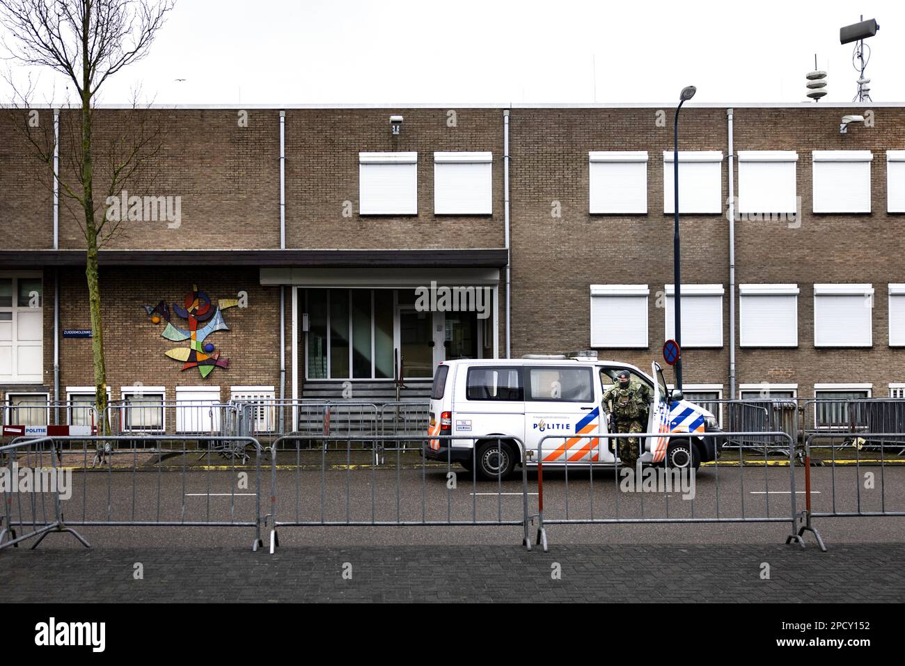 AMSTERDAM - Security at the extra secure court De Bunker for the ...