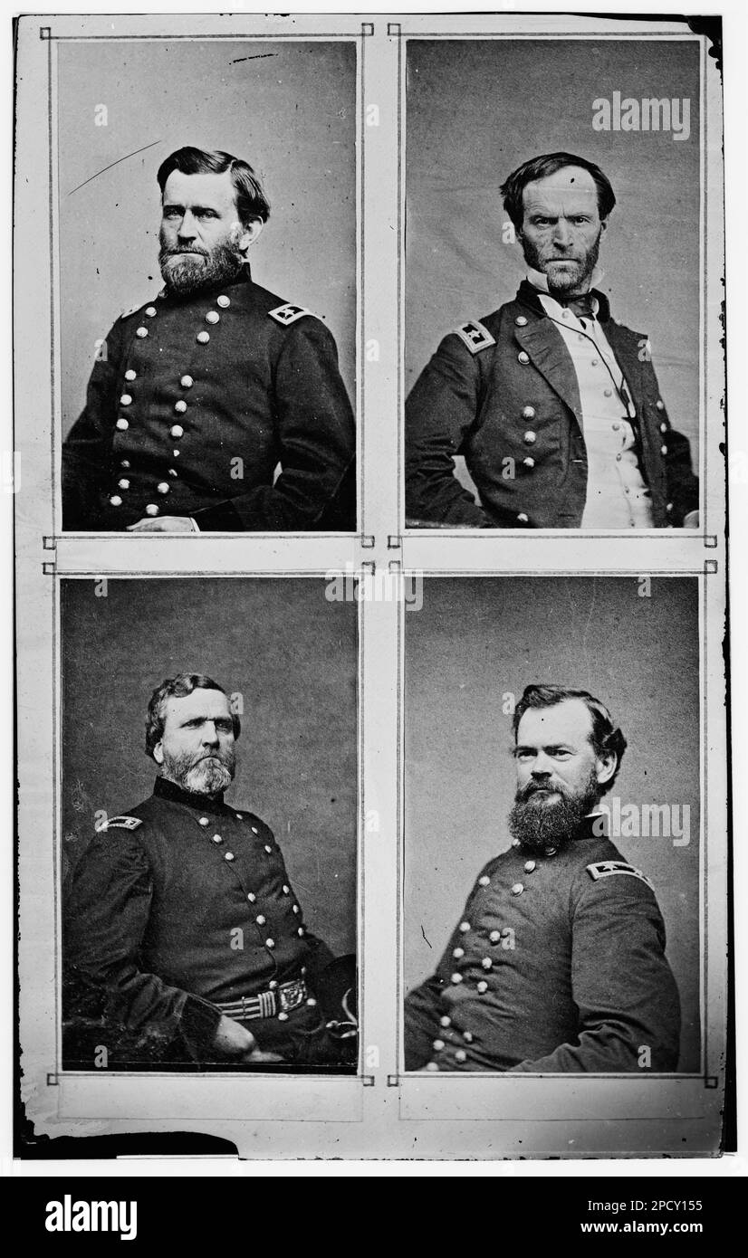 Grant, Sherman, Thomas and McPherson. Civil war photographs, 1861-1865 ...