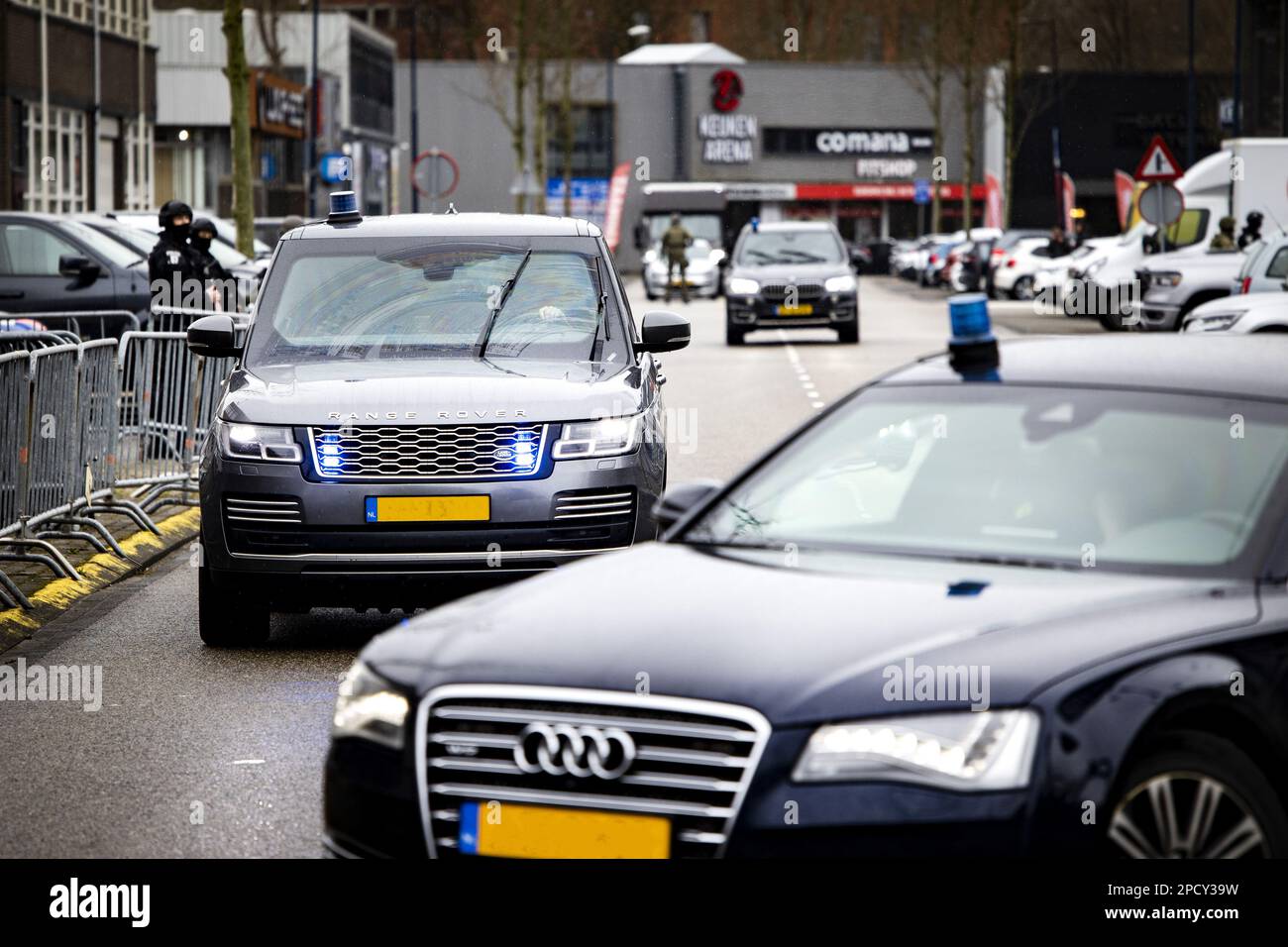 AMSTERDAM - Security at the extra secure court De Bunker for the ...