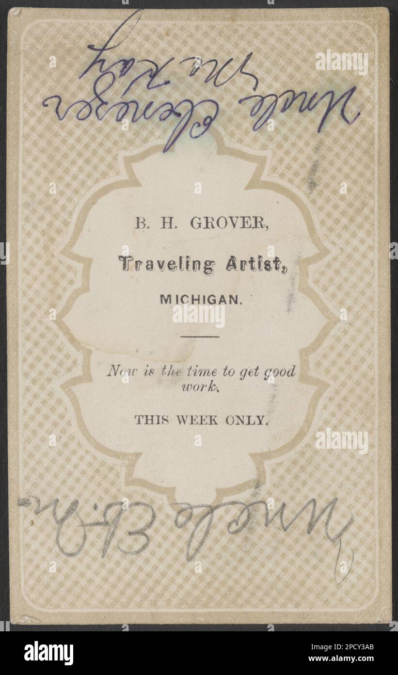 Uncle Ebenezer McKay / B.H. Grover, traveling artist, Michigan ...