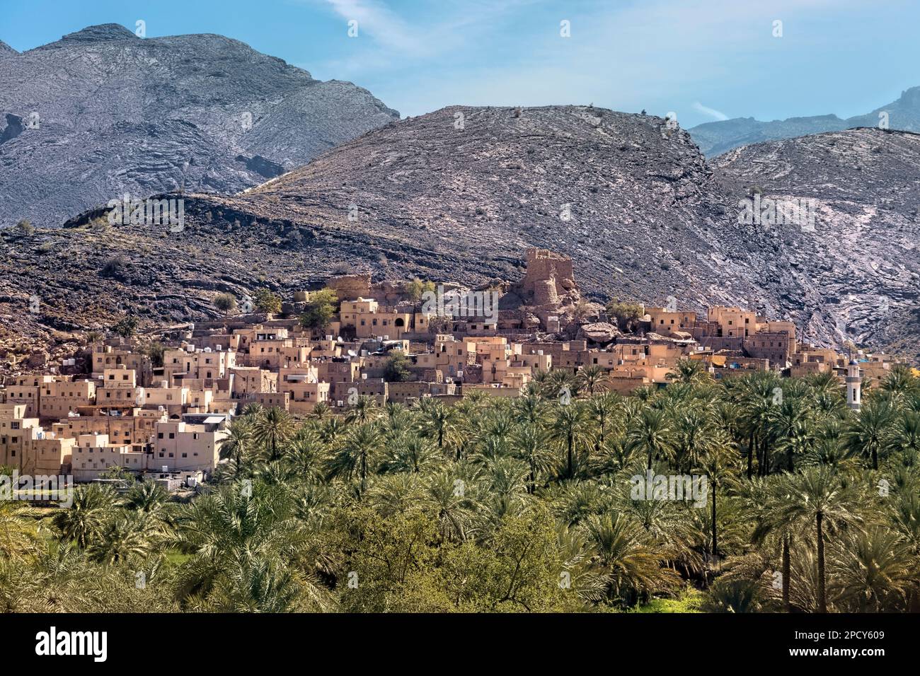 The lovely oasis village of Bald Sayt (Balad Sayt), Western Hajar ...
