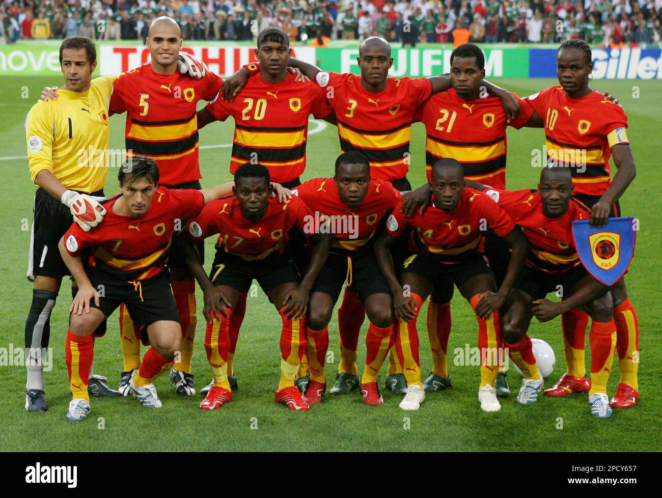 The Angola team from top left; Joao Ricardo (1), Kali (5), Loco (20 ...