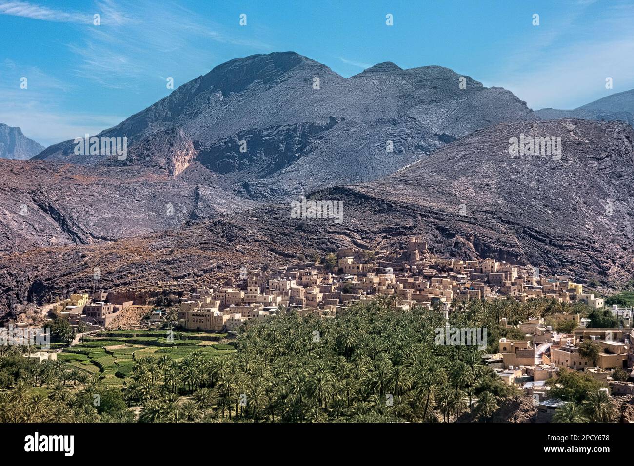 The lovely oasis village of Bald Sayt (Balad Sayt), Western Hajar ...