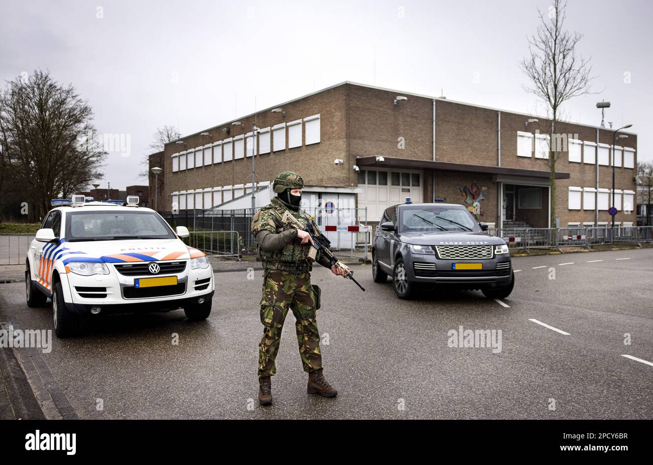 AMSTERDAM - Security at the extra-security court De Bunker for the ...