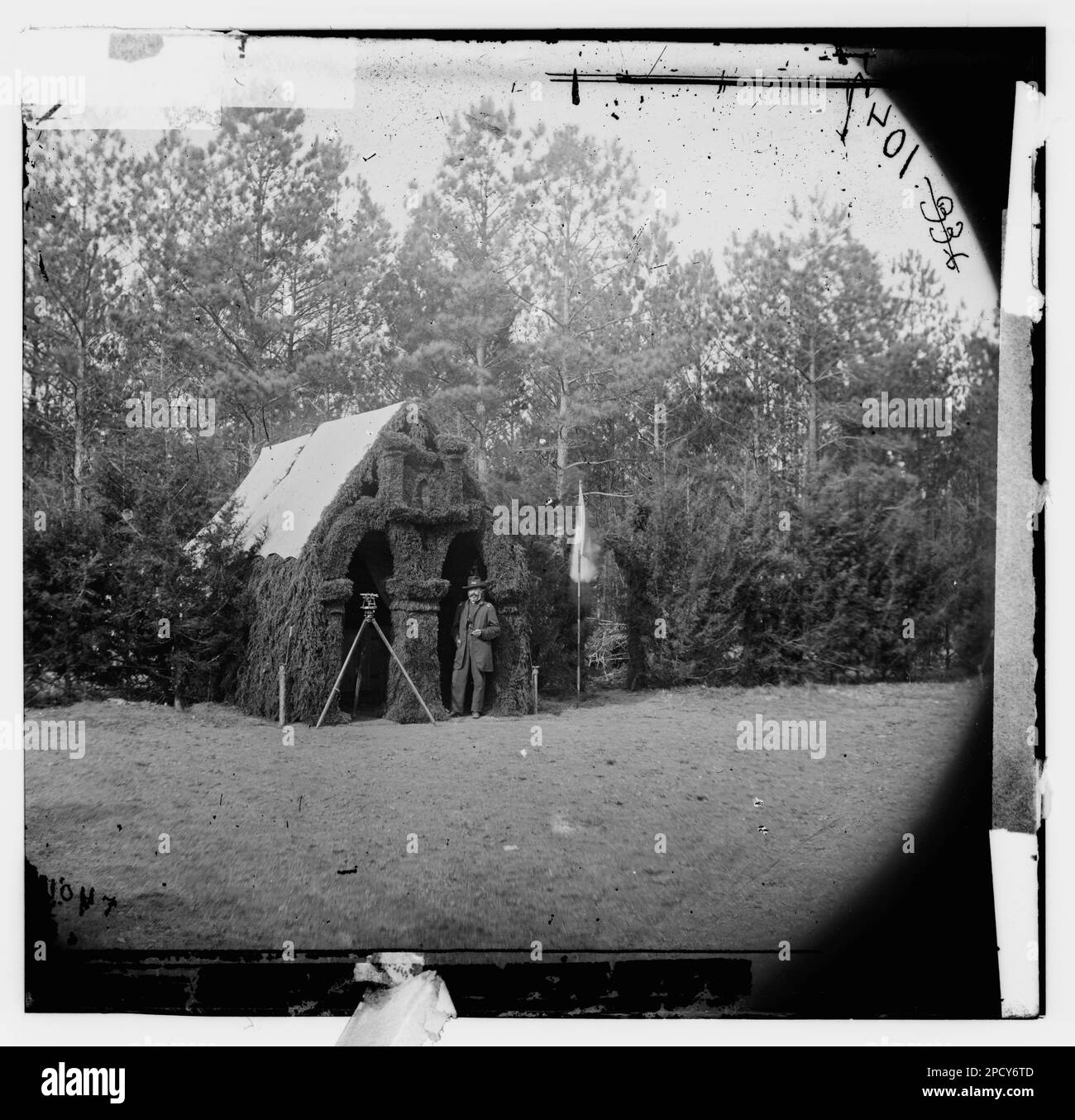 Petersburg, Virginia. Colonel Ira Spaulding's quarters. Camp of the ...