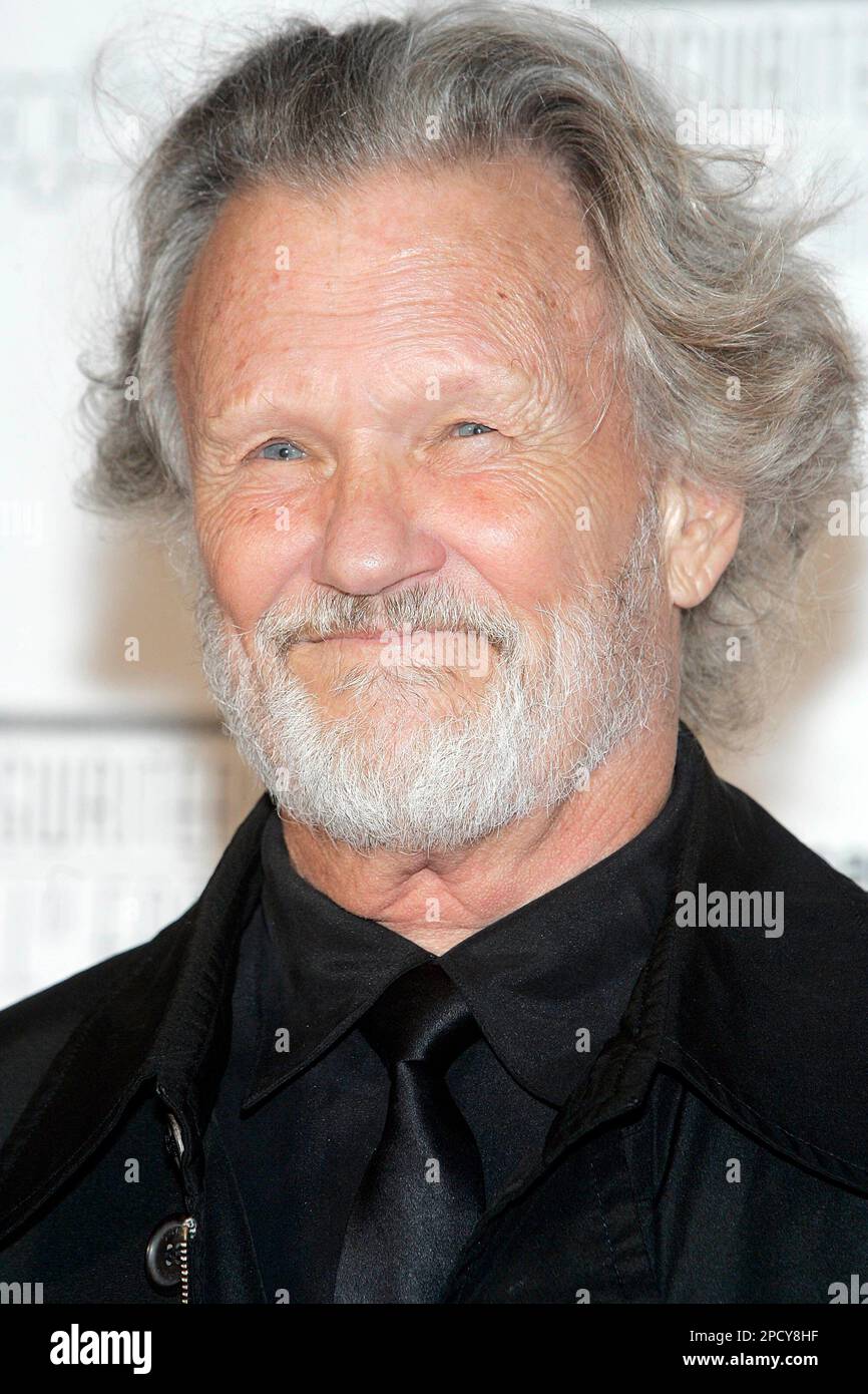 Kris Kristofferson, recipient of the Johnny Mercer Award arrives at the ...