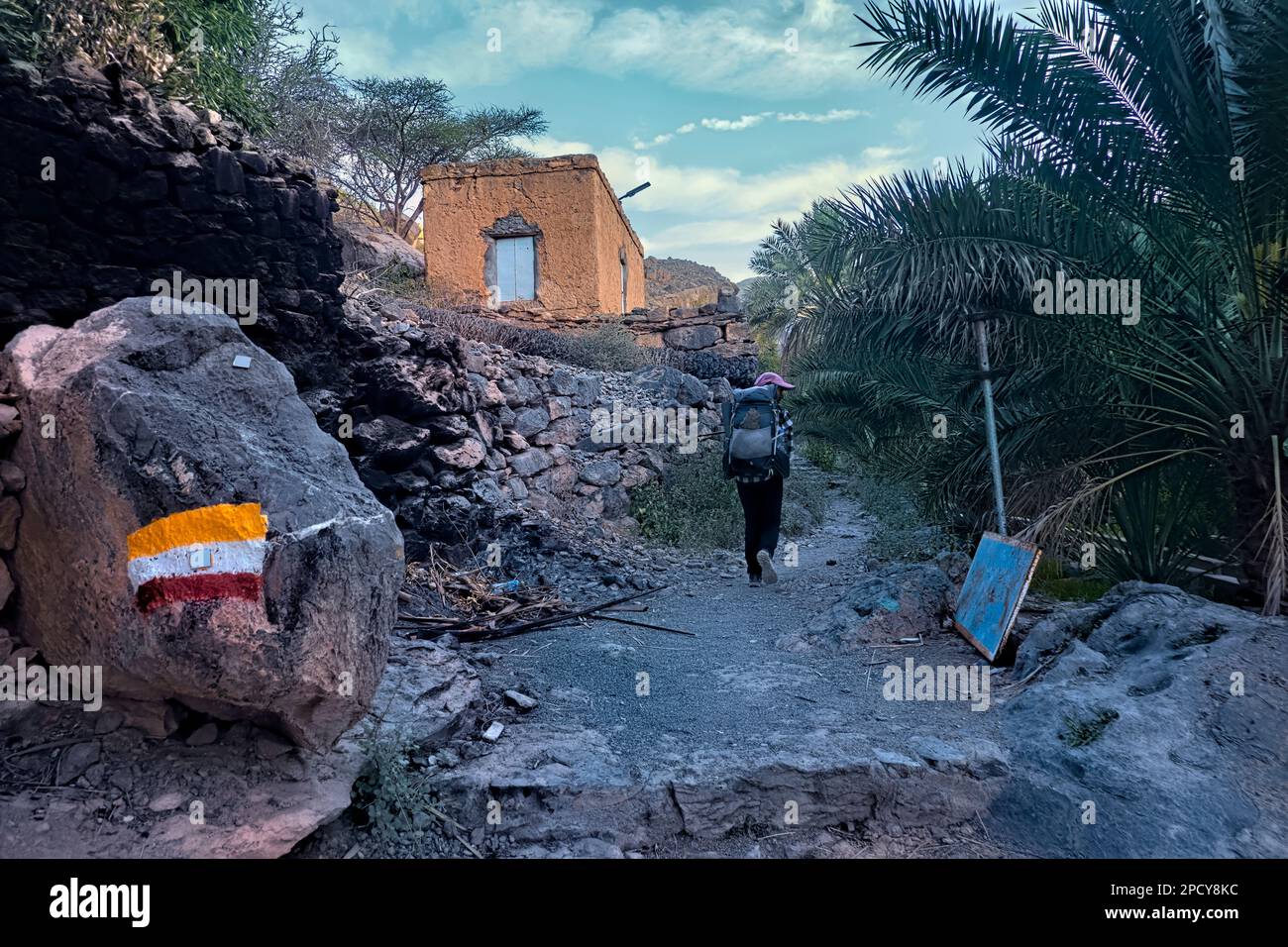Trekking through the oasis and falaj (aflaj: the ancient Omani ...