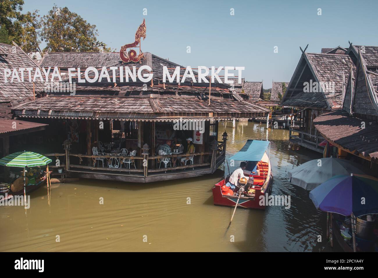 Pattaya Floating Market, The floating market in Pattaya, Thailand is a ...