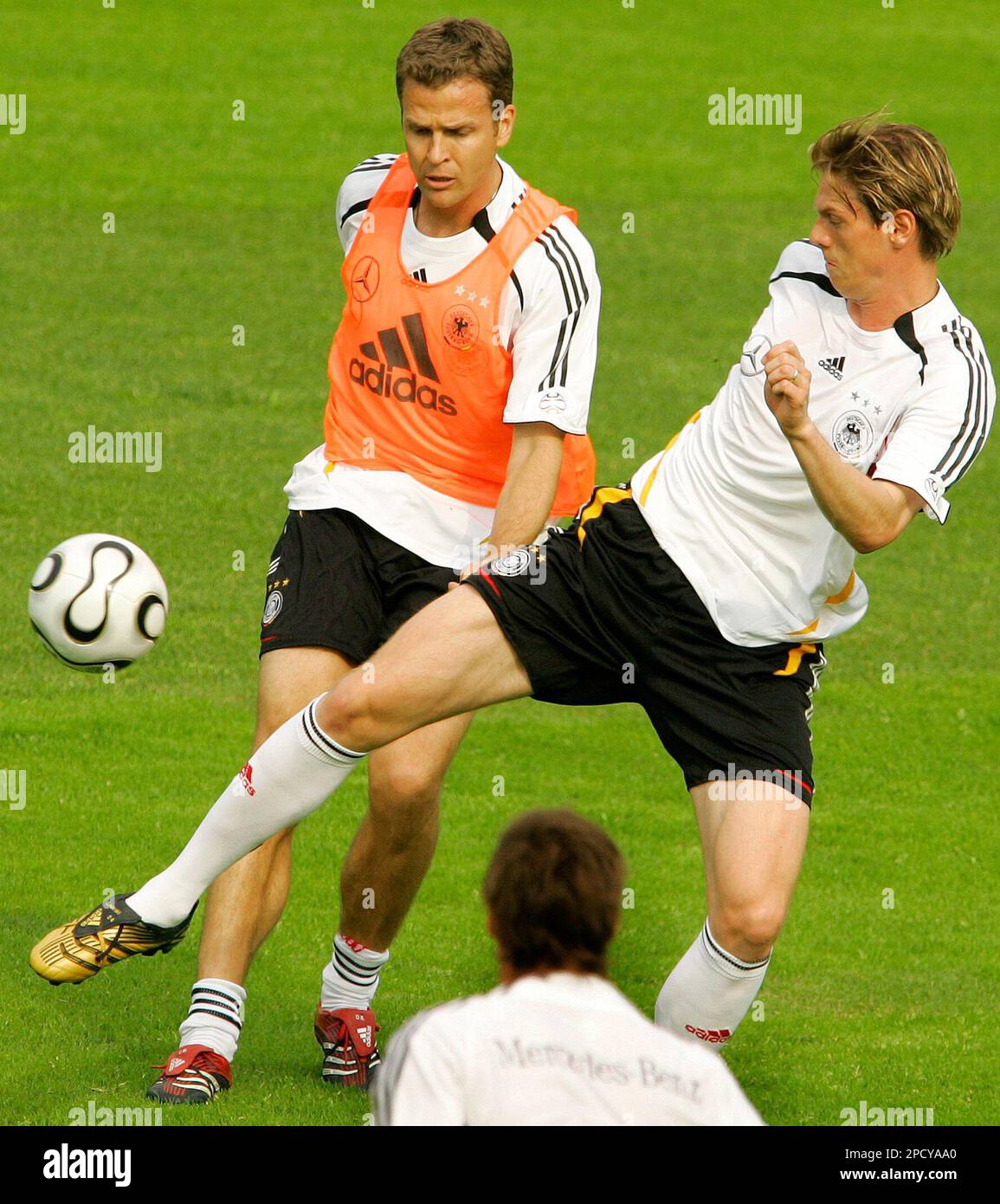 Team Manager of the German national soccer team Oliver Bierhoff, left ...