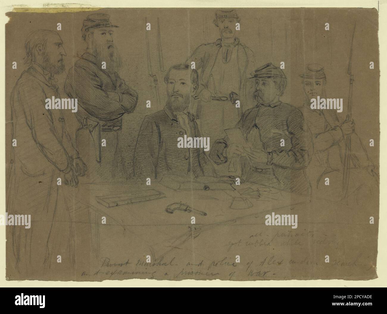 Provost Marshal--and police of Alexandria searching and examining a ...