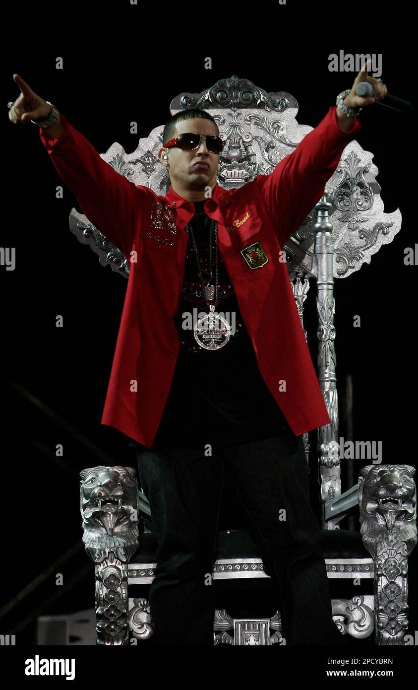 Puerto Rican Reggaeton singer Raymond Ayala, alias Daddy Yankee ...