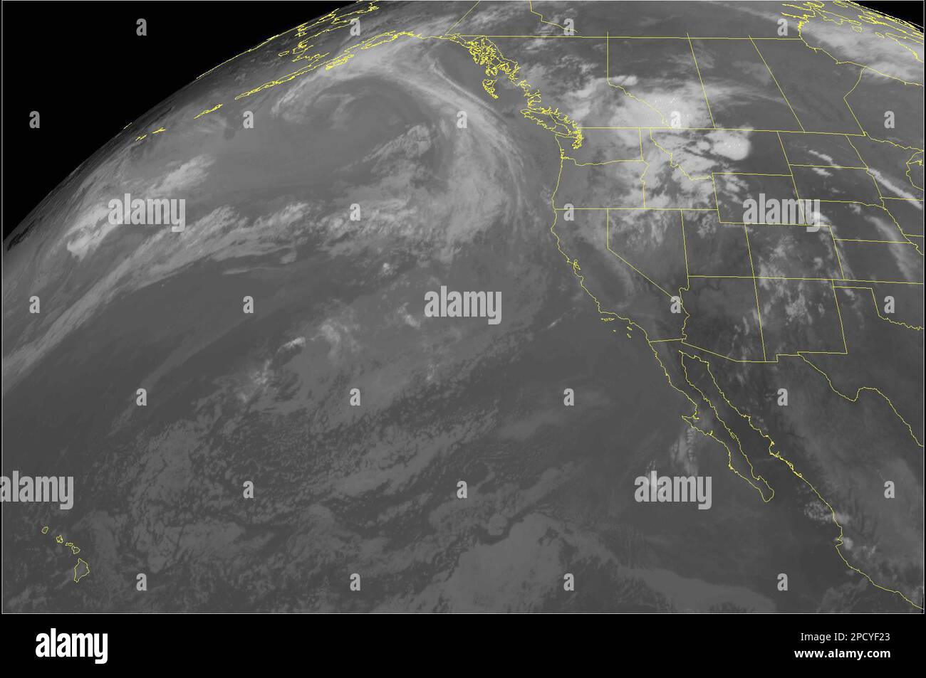 This NOAA satellite image taken Wednesday, June 14, 2006, at 03:00 AM ...
