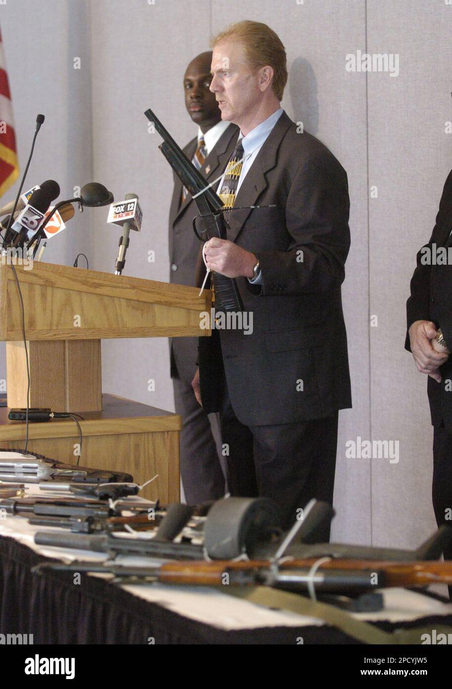 Mark Leiser, resident agent from the Bureau of Alcohol, Tobacco ...