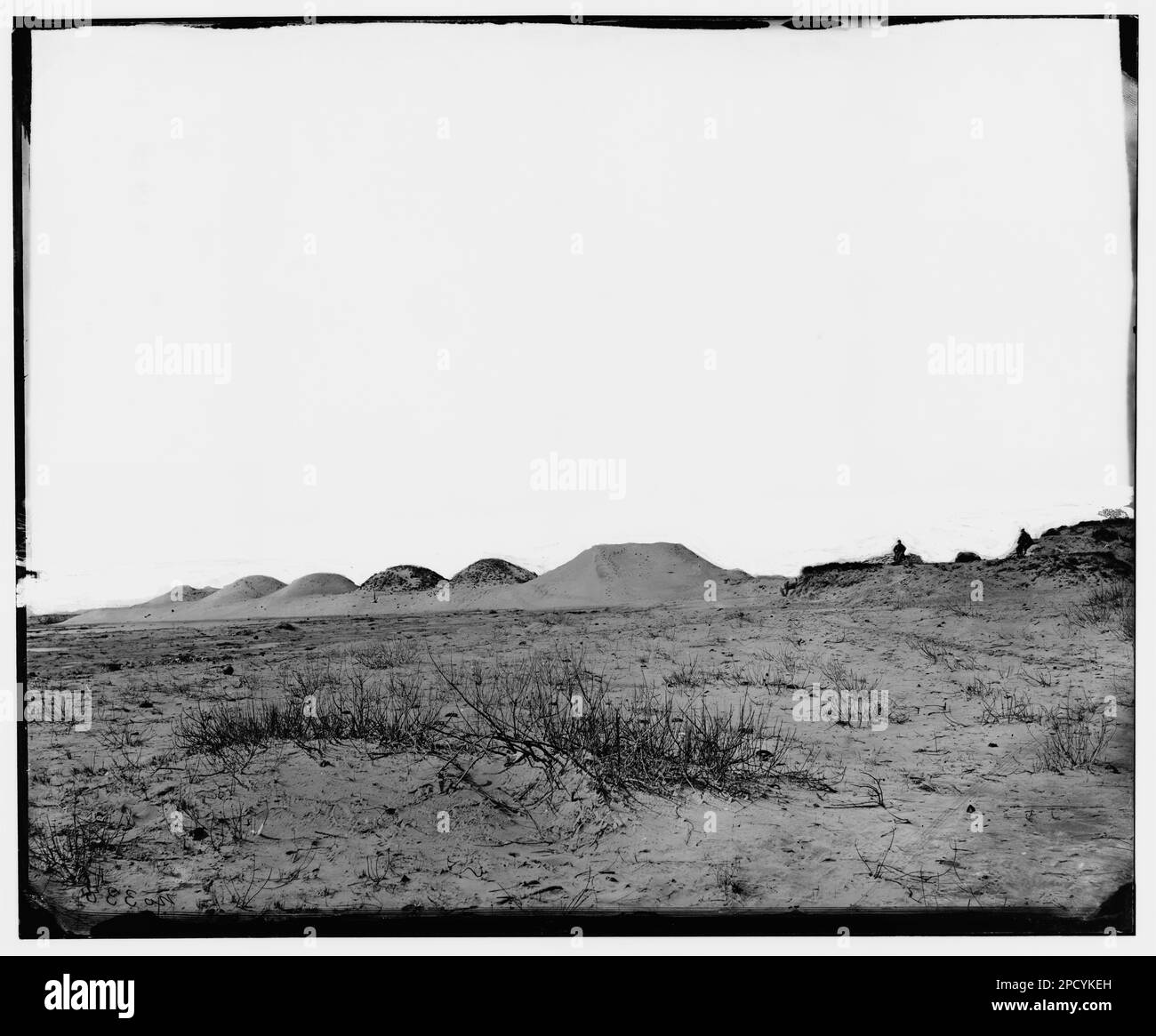 Fort Fisher, North Carolina. First six traverses on sea face. Civil war ...