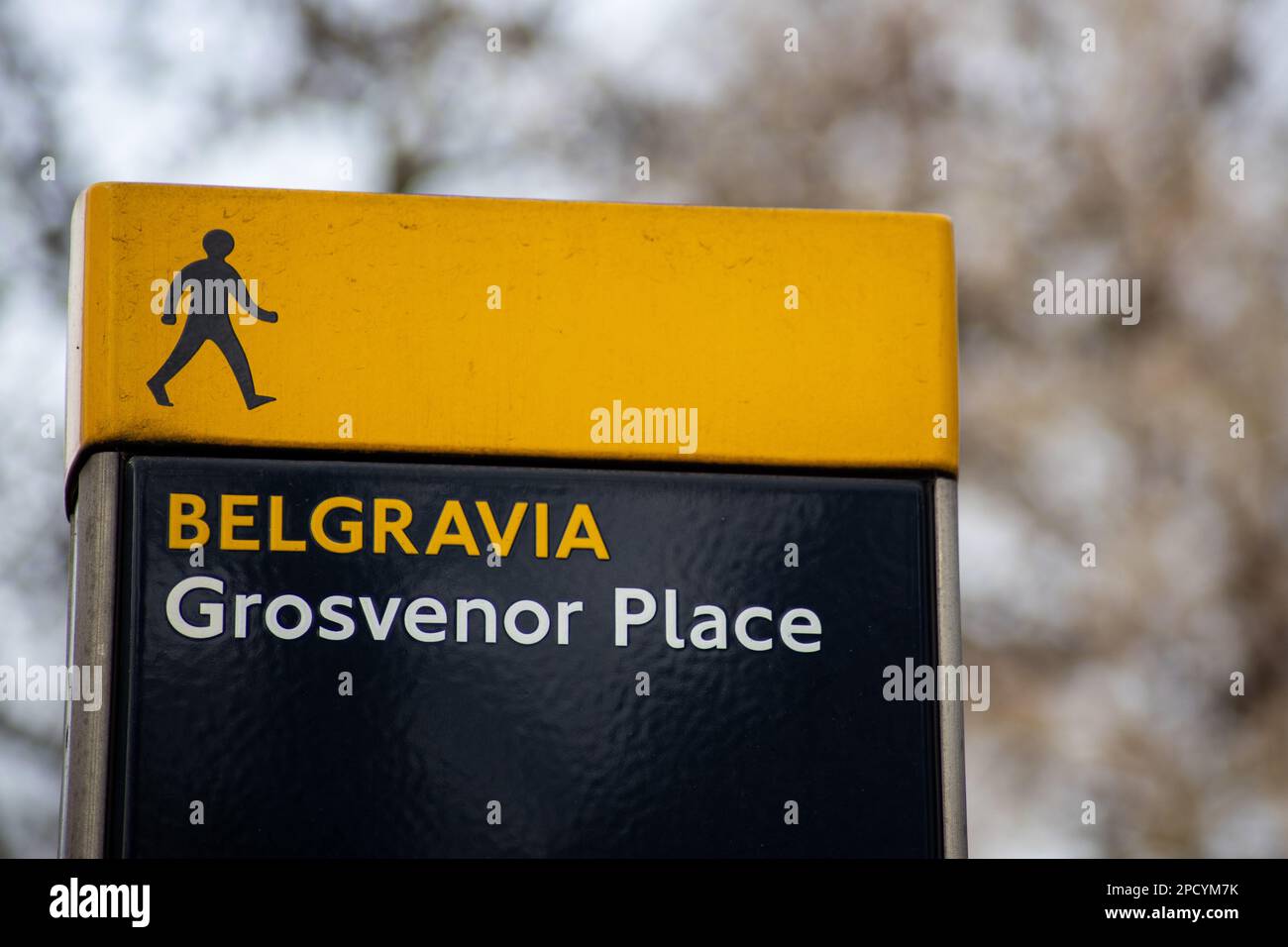 Belgravia, Grosvenor Place Stock Photo - Alamy