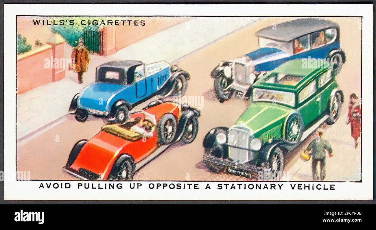 Avoid Pulling Up Opposite a Stationary Vehicle - Car Vintage Cigarette ...