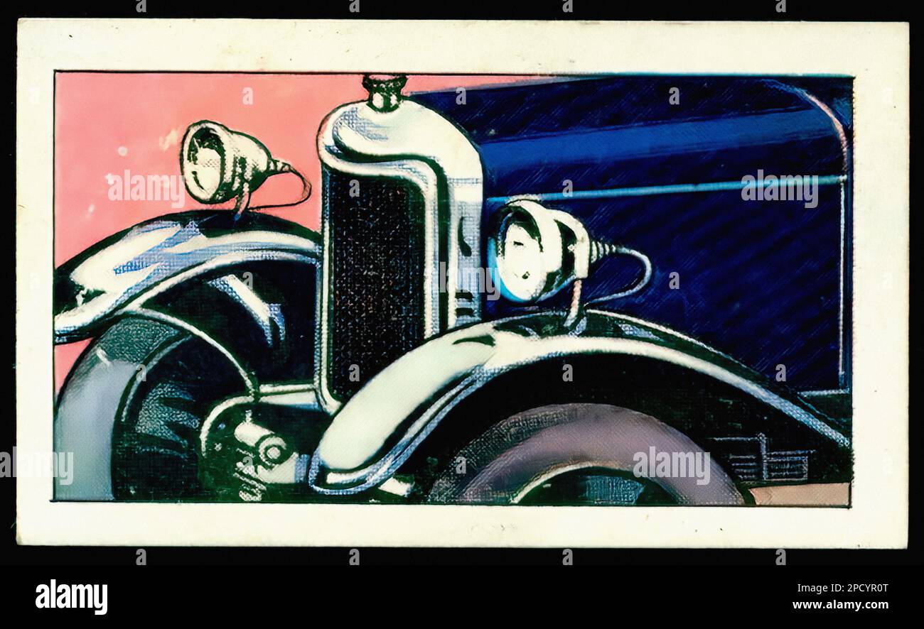 Belsize Bradshaw Motor Car 1924 - Car Vintage Cigarette Card Stock ...