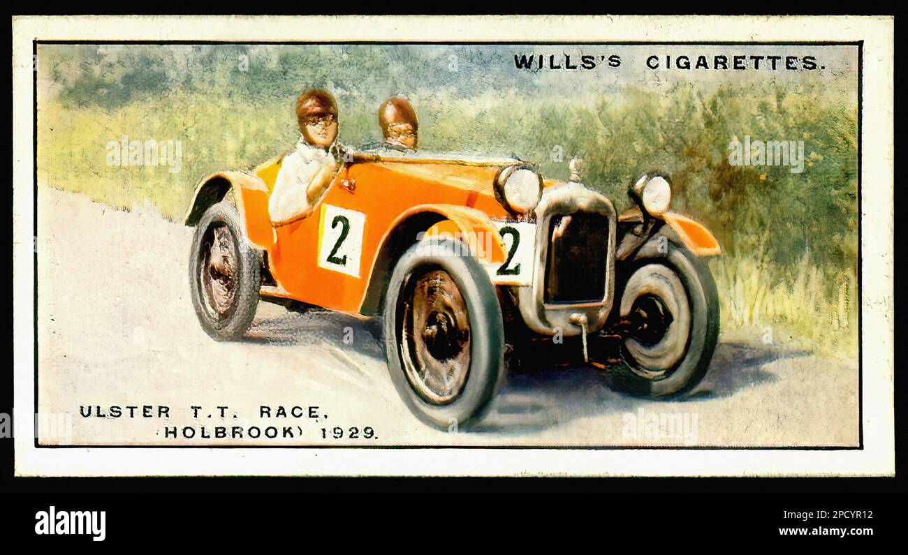 Baby Austin Seven - Car Vintage Cigarette Card Stock Photo - Alamy