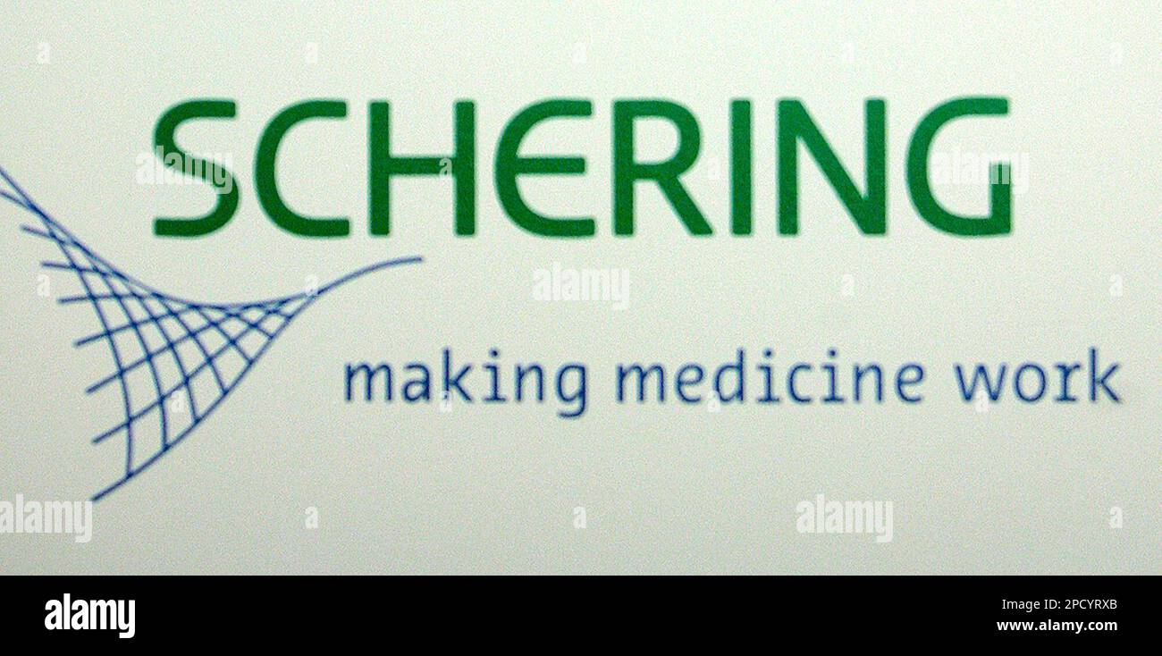 ** ARCHIV ** Das Logo der Schering AG zu sehen am 14. April 2005 in ...