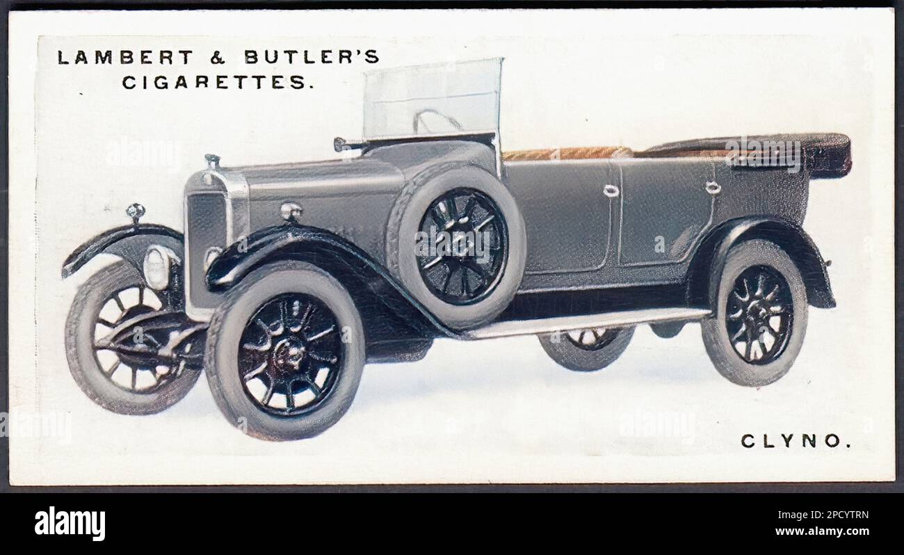 Clyno Royal 1926 - Car Vintage Cigarette Card Stock Photo - Alamy