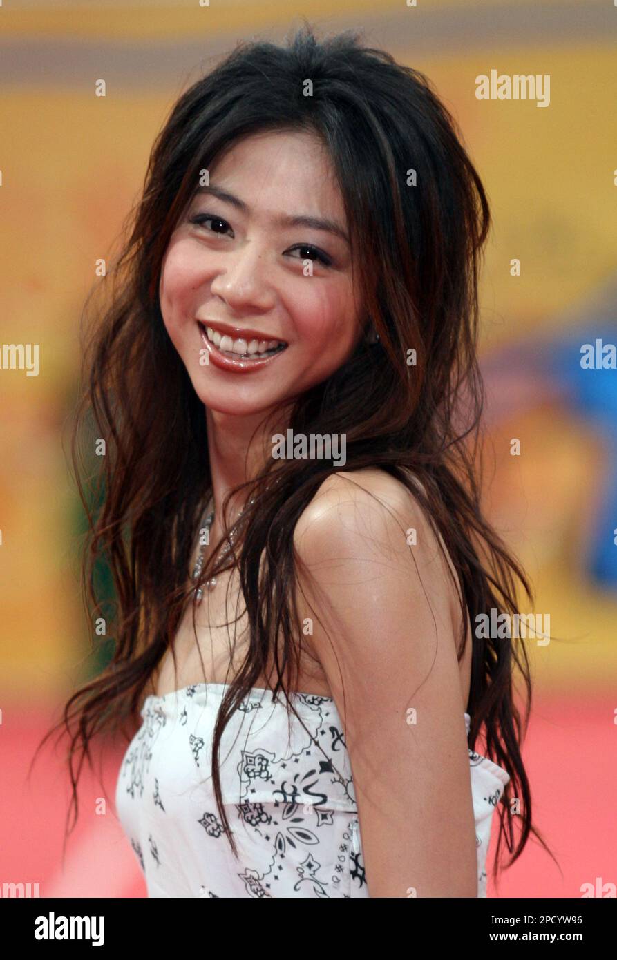 Famed Taiwanese singer Cheer Chen arrives at the 17th Golden Melody ...