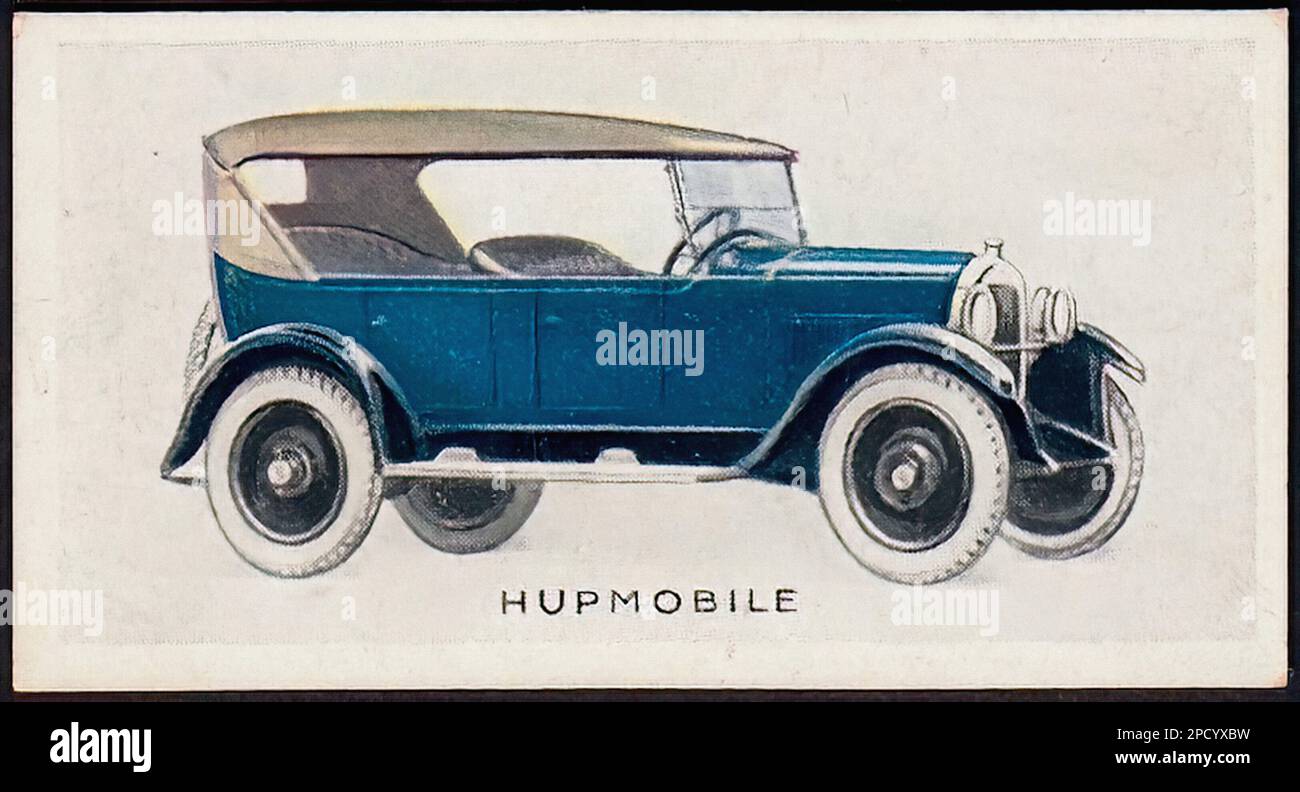 Hupmobile Motor Car 1923 - Car Vintage Cigarette Card Stock Photo - Alamy