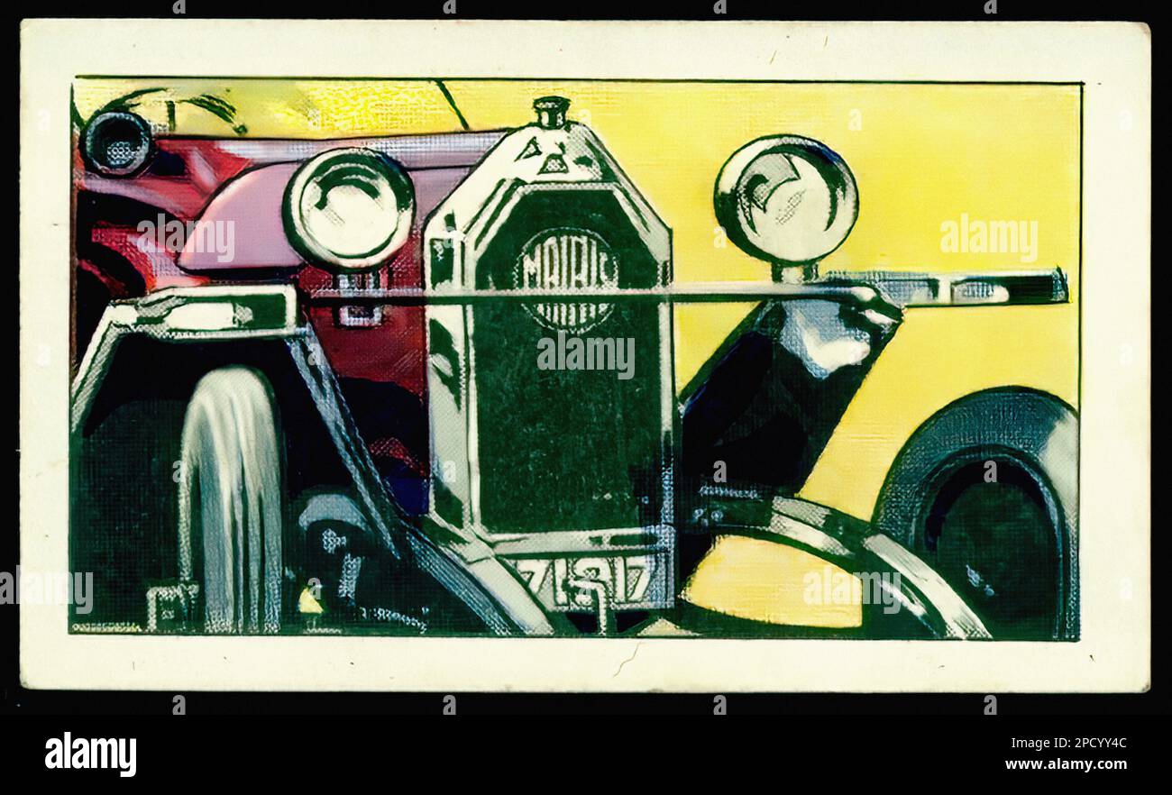 Mathis Motor Car 1924 - Car Vintage Cigarette Card Stock Photo - Alamy