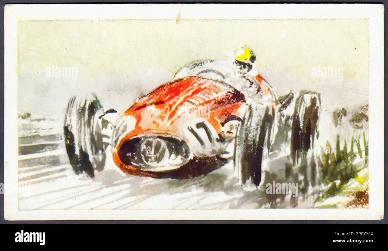 Maserati - Car Vintage British Trade Card Stock Photo - Alamy