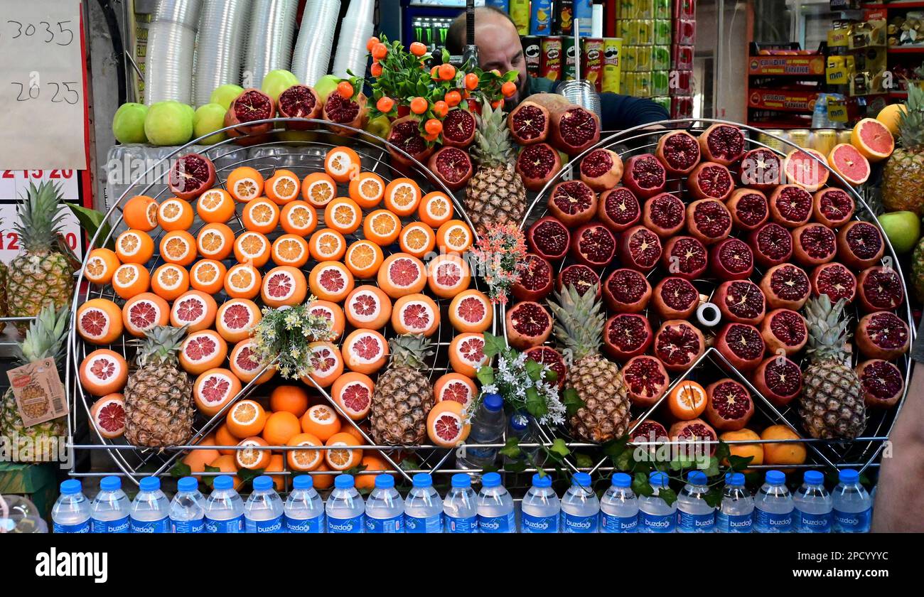 Food shops in Istanbul, Turkey Stock Photo - Alamy