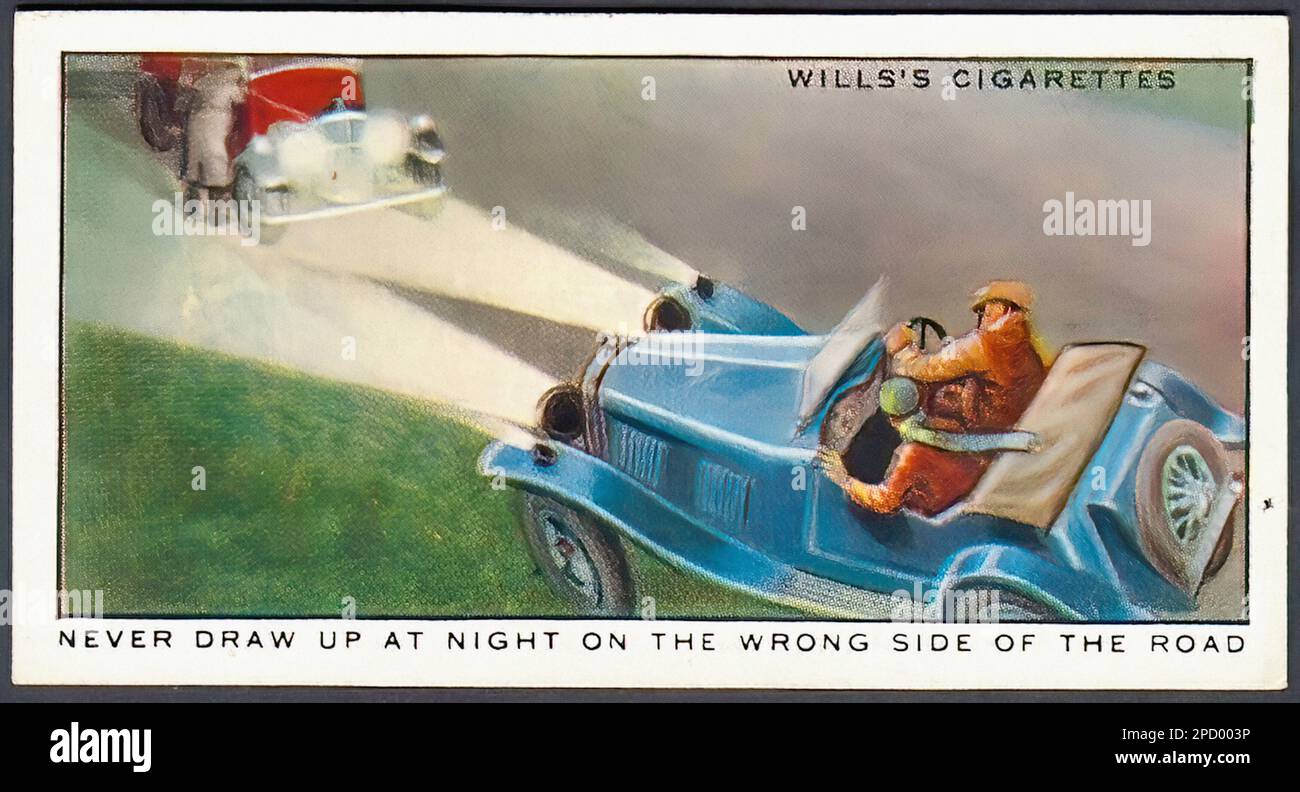 Never Draw up at Night on the Wrong Side of the Road - Car Vintage ...