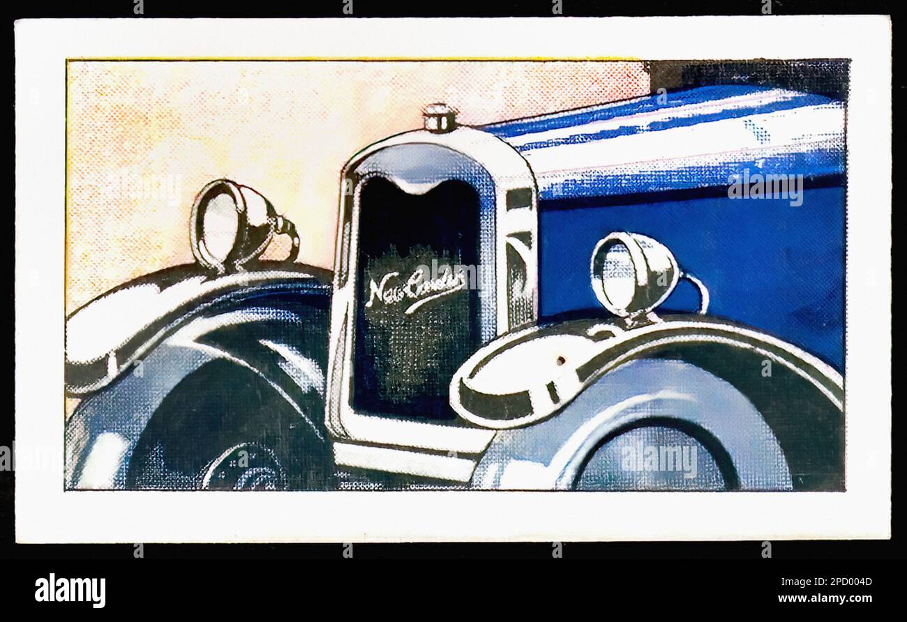 New Carden, 1924 - Car Vintage Cigarette Card Stock Photo - Alamy
