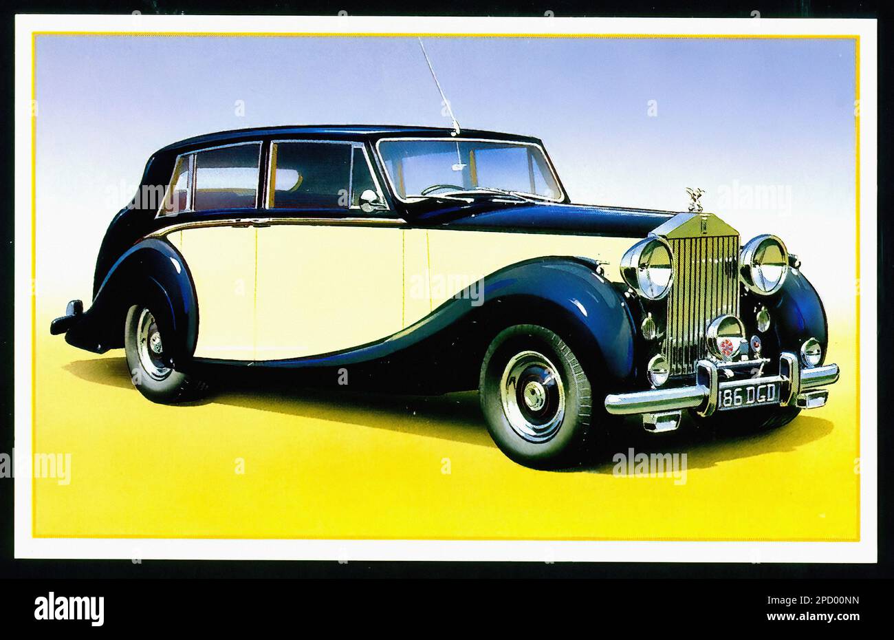Rolls Royce Silver Wraith - Car Vintage British Tradecard Stock Photo ...