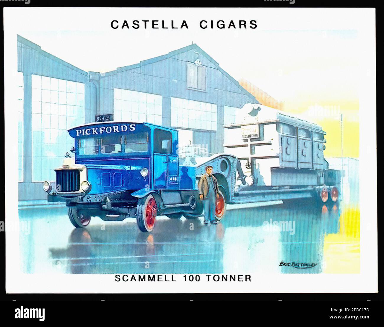 Scammell 100 Tonner, 1932 - Car Vintage Cigar Card Stock Photo - Alamy