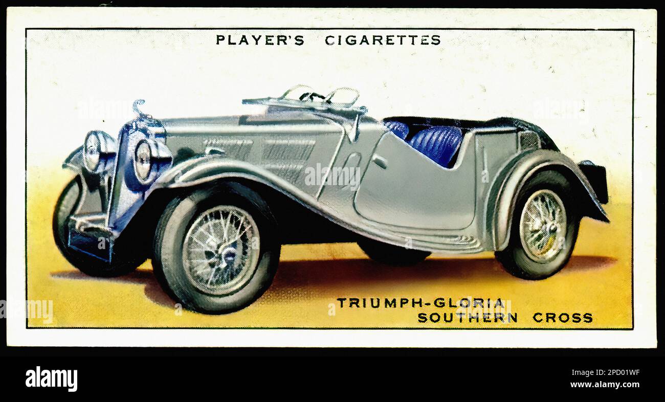 Triumph-Gloria Southern Cross 1936 - Car Vintage Cigarette Card Stock ...
