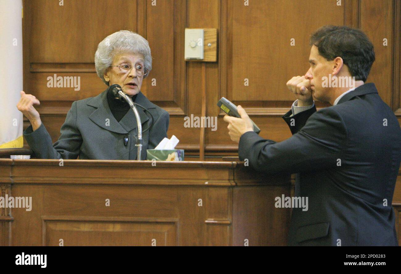 Madeline Gatta answers questions of Assistant District Attorney Paul F ...