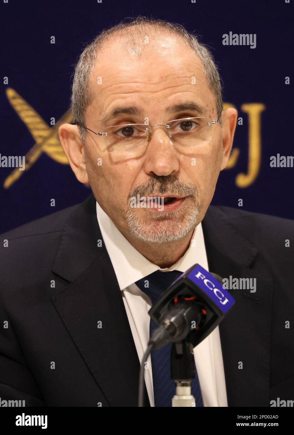 Tokyo, Japan. 14th Mar, 2023. Jordanian Deputy Prime Minister and Foreign Minister Ayman Safadi ...