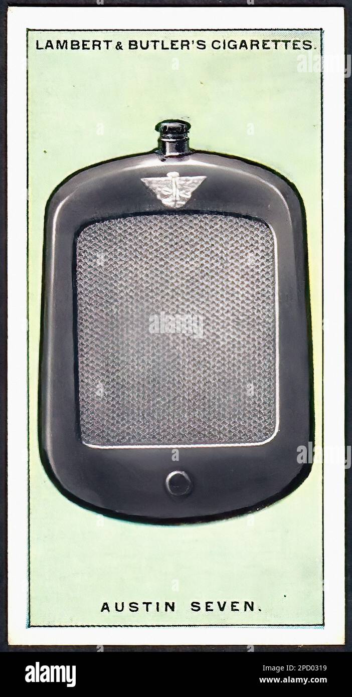 Austin Seven - Car Vintage Cigarette Card Stock Photo - Alamy