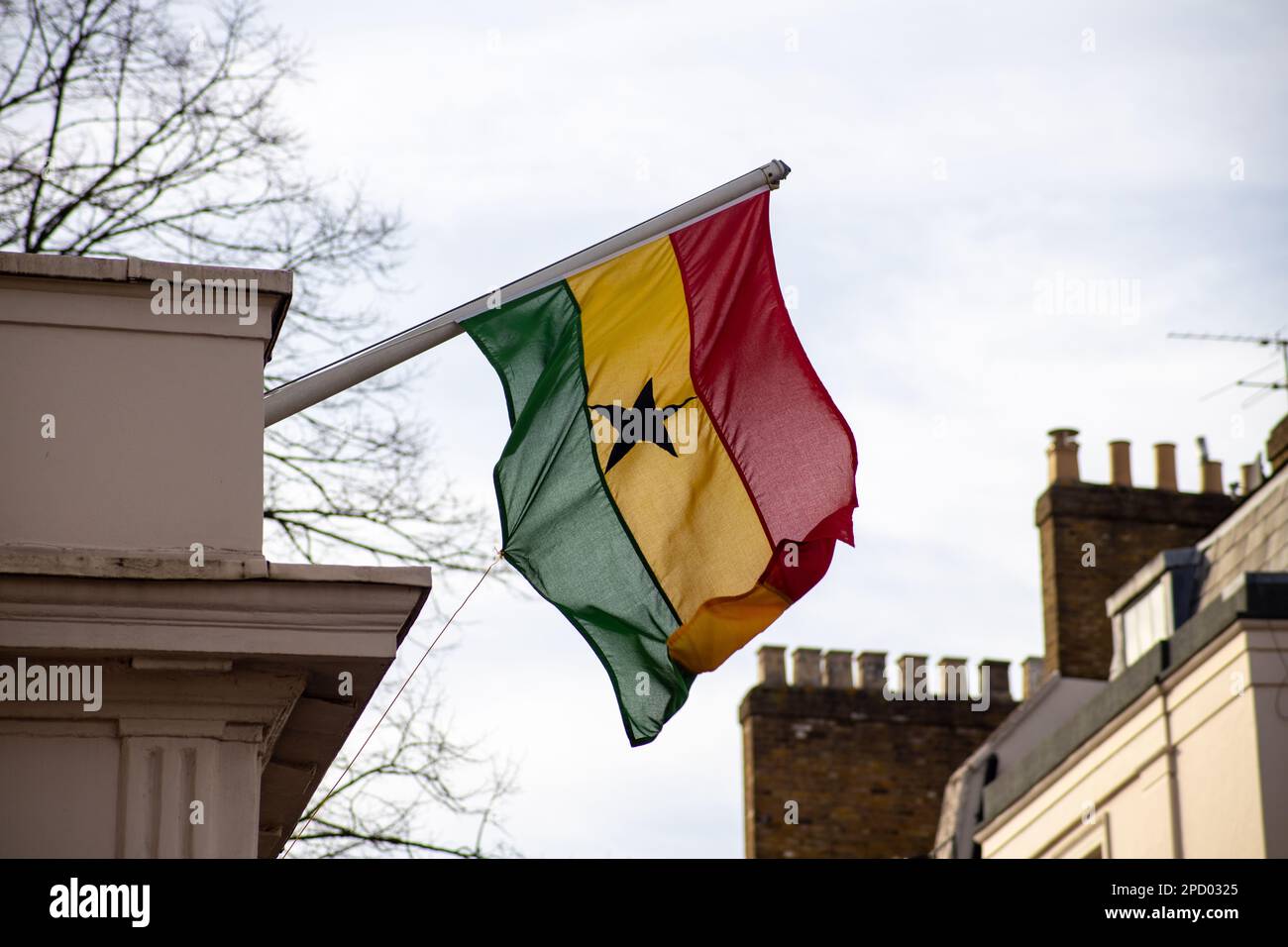 Ghana High Commission, Belgrave Sq. London, UK Stock Photo - Alamy