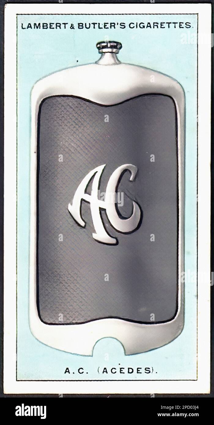 AC Radiator - Car Vintage Cigarette Card Stock Photo - Alamy