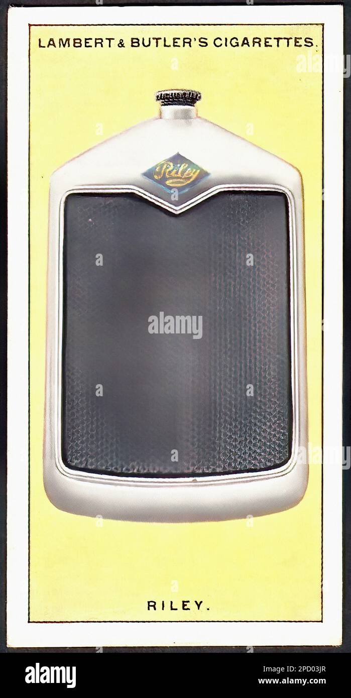 Riley - Car Vintage Cigarette Card Stock Photo - Alamy